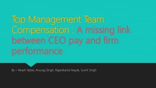 Top Management Pay | PPT