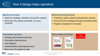 The Data Tsunami - Spectrum Allocation, Infrastructure Sharing and ...