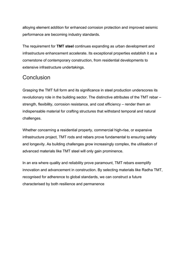 TMT Full Form to Fundamental Impact.docx
