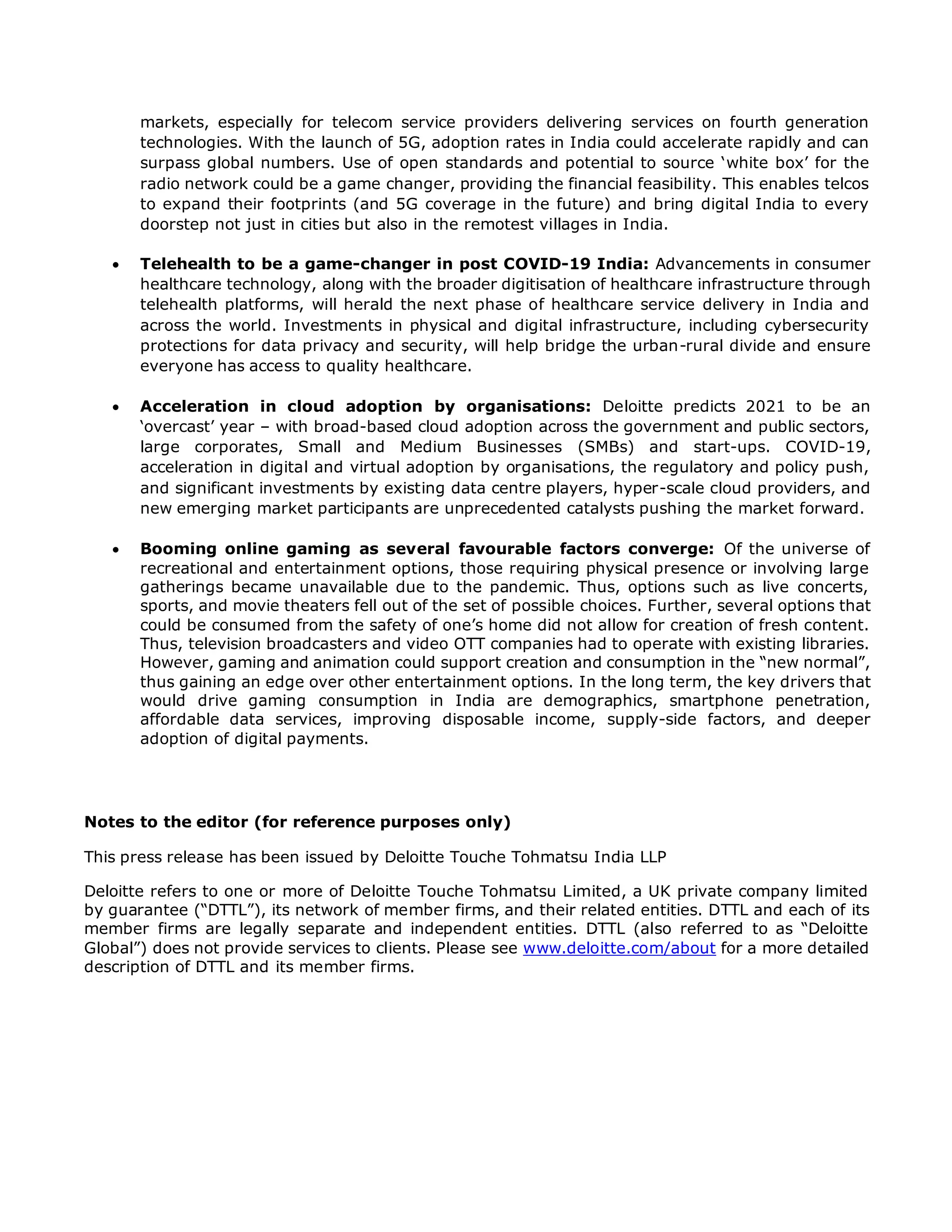 TMT Predictions 2021 Report By Deloitte | PDF