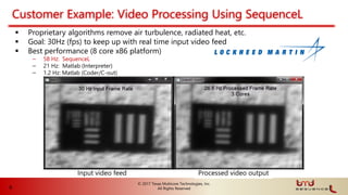 TMT SequenceL customer use cases and results | PPT