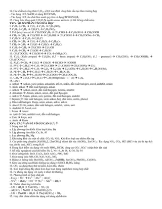 Tóm tắt kiến thức hóa thpt | PDF