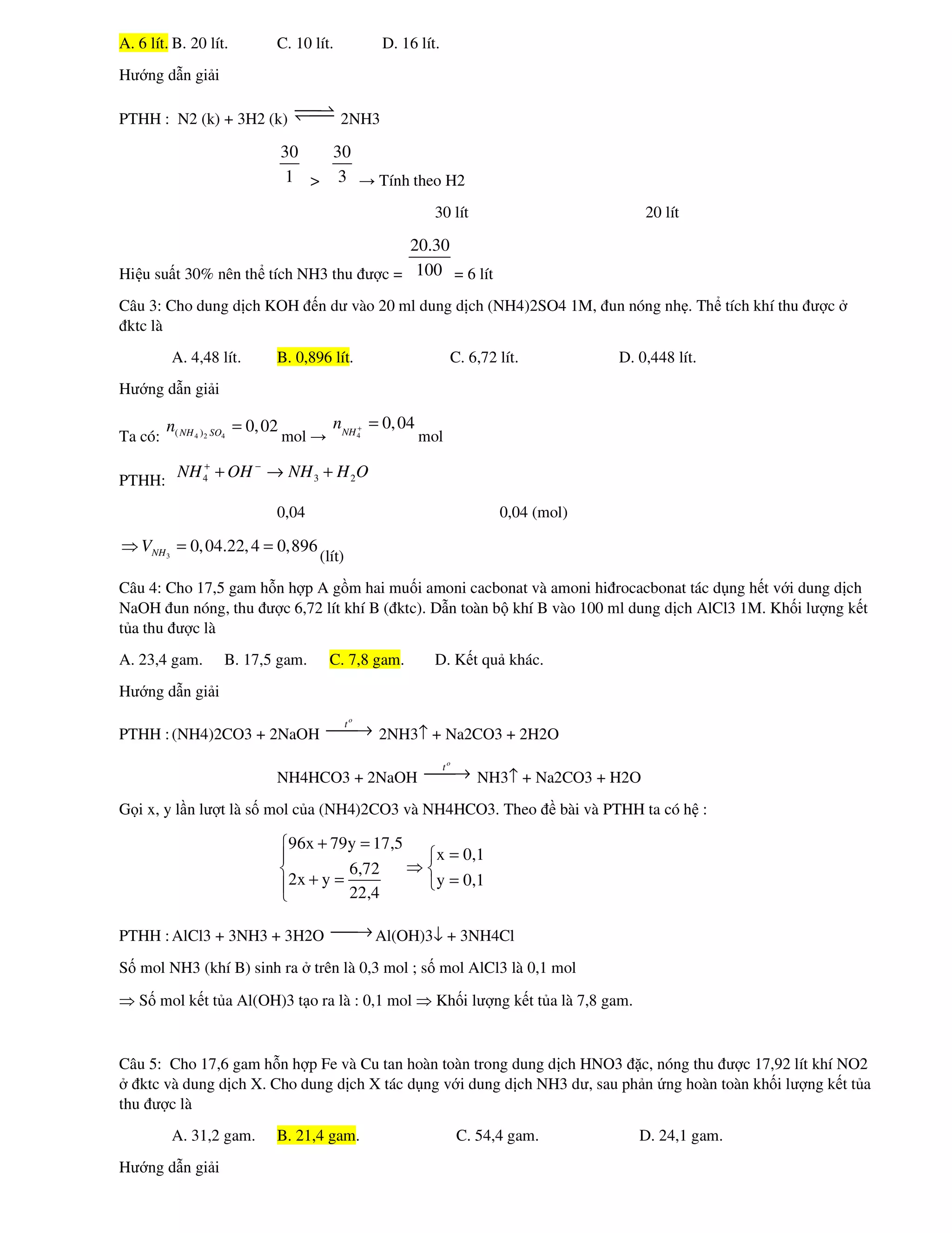 TÓM TẮT LÝ THUYẾT + BÀI TẬP TRẮC NGHIỆM TỪNG BÀI HỌC THEO 4 CẤP ĐỘ HÓA HỌC LỚP 11 CHƯƠNG TRÌNH ...