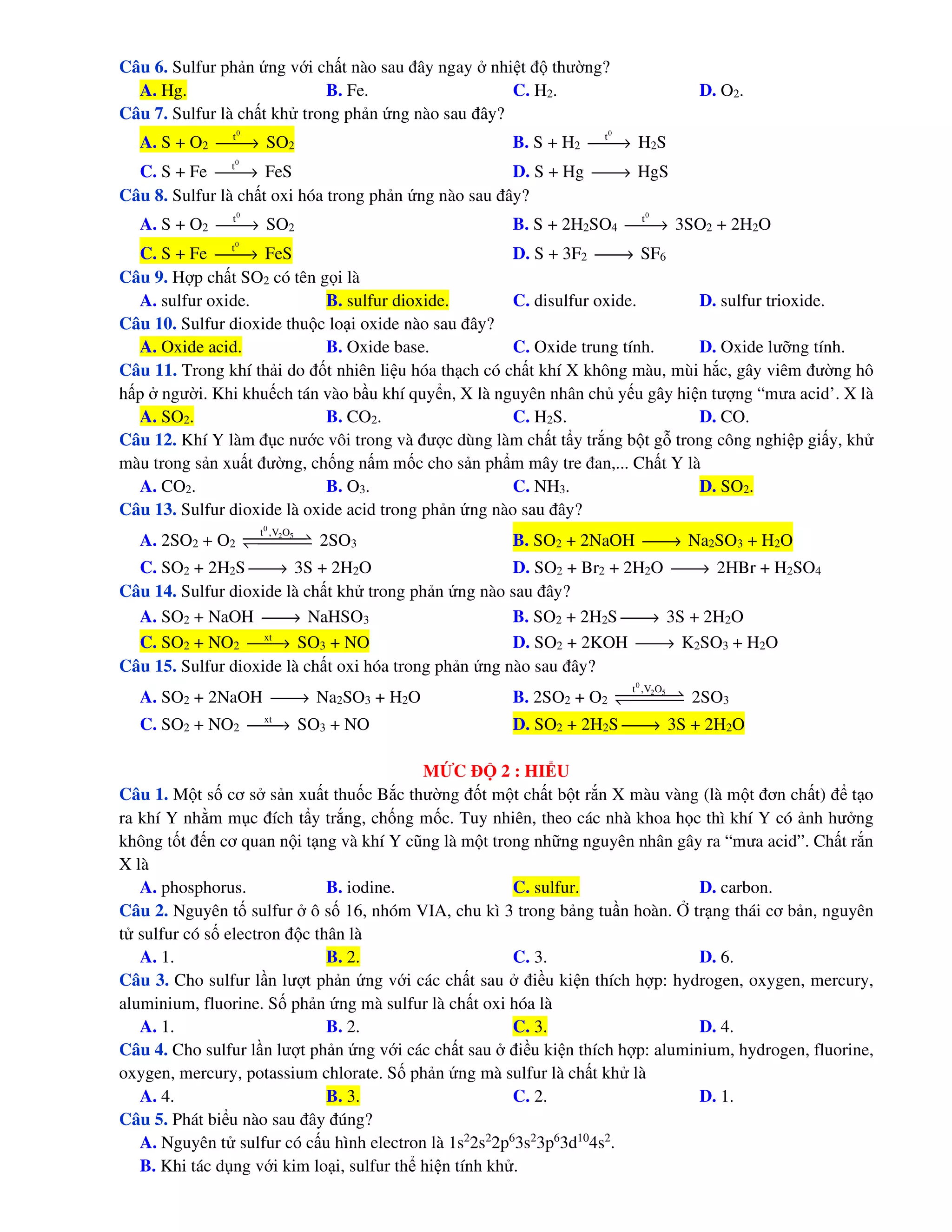 TÓM TẮT LÝ THUYẾT + BÀI TẬP TRẮC NGHIỆM TỪNG BÀI HỌC THEO 4 CẤP ĐỘ HÓA HỌC LỚP 11 CHƯƠNG TRÌNH ...