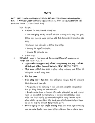 [ Tóm tắt wto ] | PDF