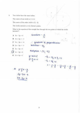 TMUA 2021 Paper 1 Solutions (Handwritten).pdf | Physics | Science