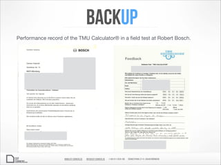 Tmu Calculator - first MTM application / MTM Software | PDF