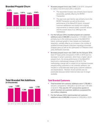 TMUS Q4 2016 Investor Factbook | PDF
