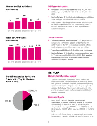 TMUS Q4 2016 Investor Factbook | PDF