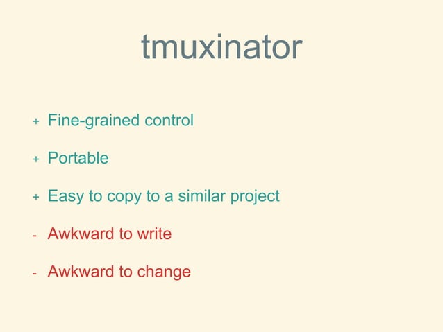 Tmux Development Workflow | PPT