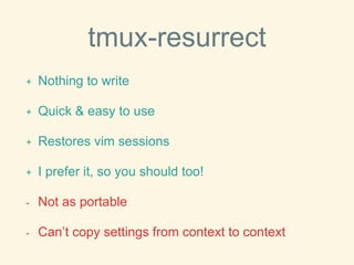 Tmux Development Workflow | PPT