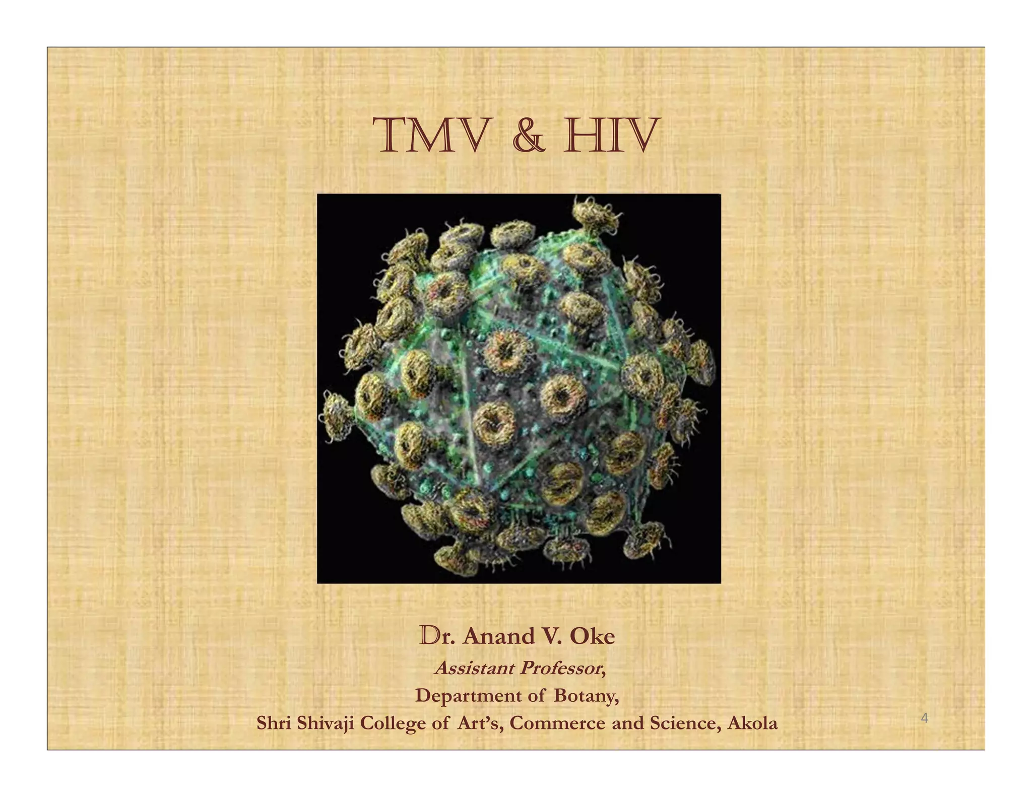 TMV and HIV.pptx pdf | PPT