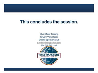 Toastmasters VP Public Relation Training | PPTX
