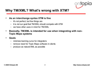 TM/XML - Representing Topic Maps in XML | PPT