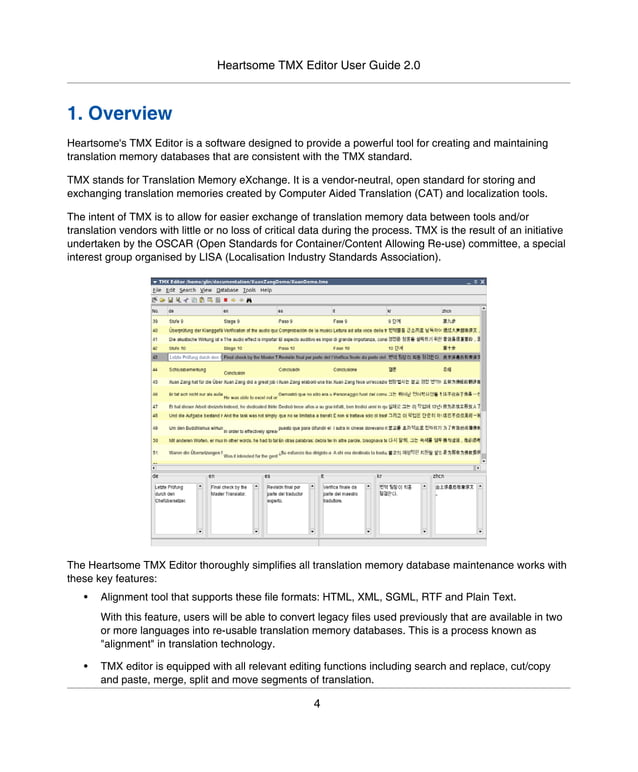 Heartsome Europe TMX Editor | PDF