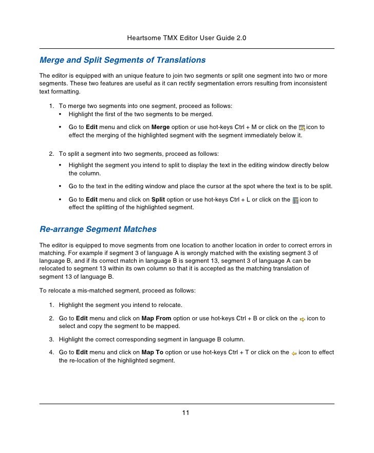 Heartsome Europe TMX Editor