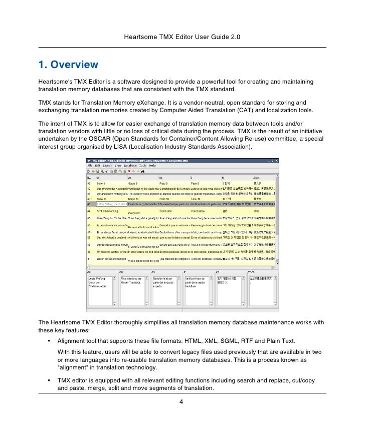 Heartsome Europe TMX Editor