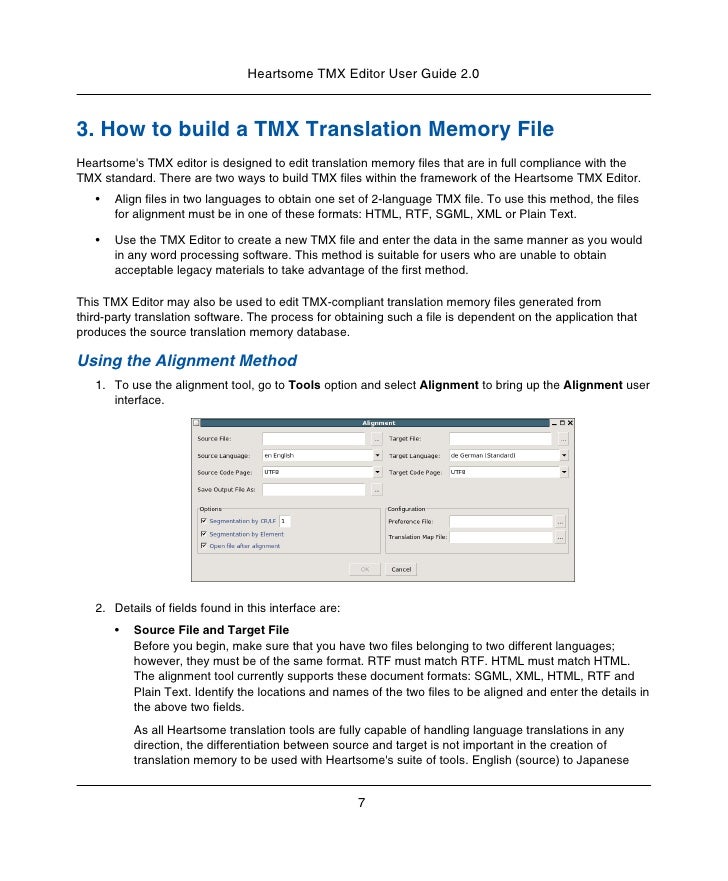 Heartsome Europe TMX Editor