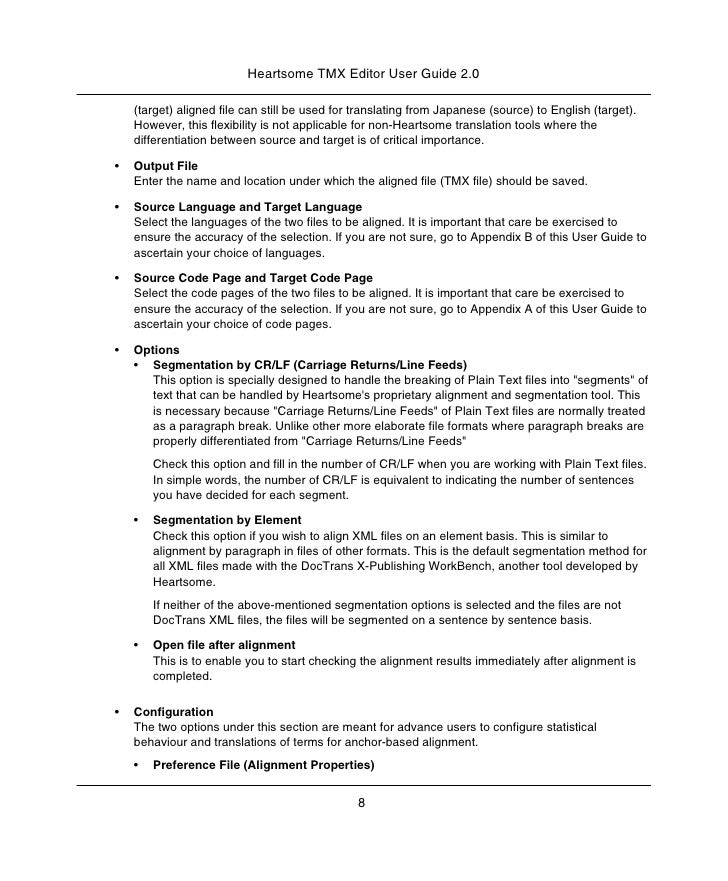 Heartsome Europe TMX Editor