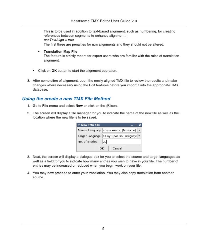 Heartsome Europe TMX Editor