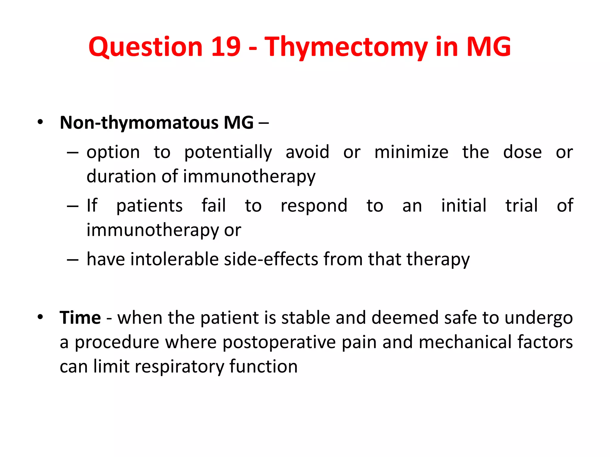myasthenia gravis management guidelines | PPTX | Pregnancy ...