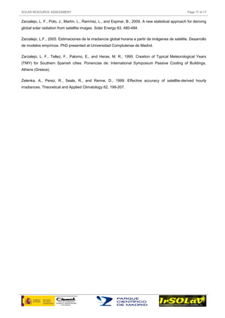 Typical Meteorological Year Report for CSP, CPV and PV solar plants | PDF