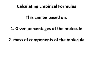 Mole Concept and Empirical Formula .pptx