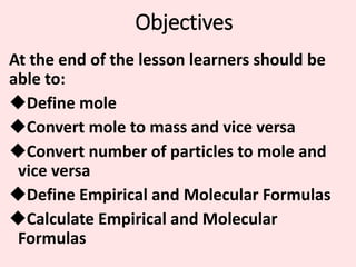 Mole Concept and Empirical Formula .pptx