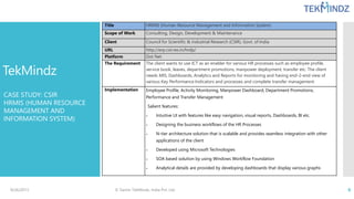 TekMindz dot net_capabilities | PPT