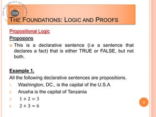 Tn 110 lecture 1 logic | PPT