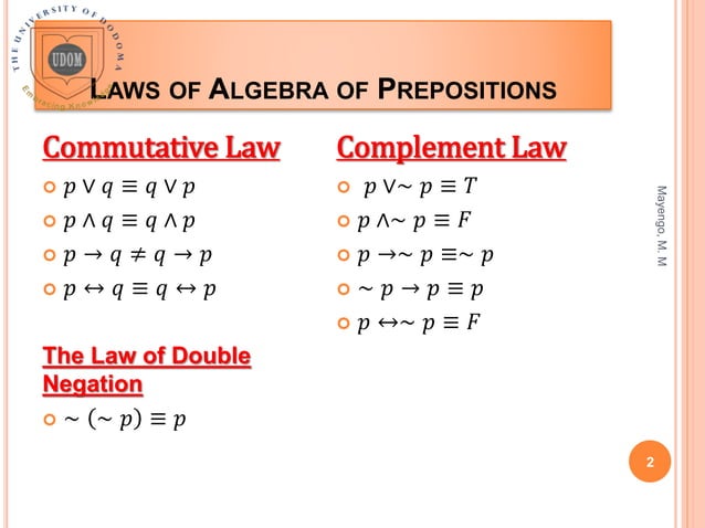 Tn 110 lecture 2 logic | PPT