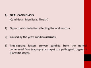 red and white lesions of oral cavity | PPTX
