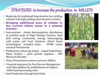 promotion of millets in india for 2024 by | PPTX