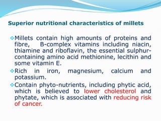 promotion of millets in india for 2024 by | PPTX