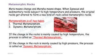 8th Standard Geography : Rocks and Soils | PPTX