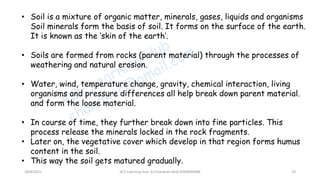 8th Standard Geography : Rocks and Soils | PPTX