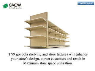 CAEM TN9 Gondola End Shelving System – The modular but complete ...