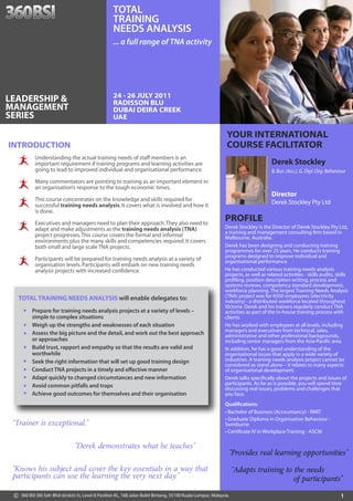 Total Training Needs Analysis (TNA) July 2011 | PDF