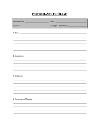 TNA-performance problems | PDF