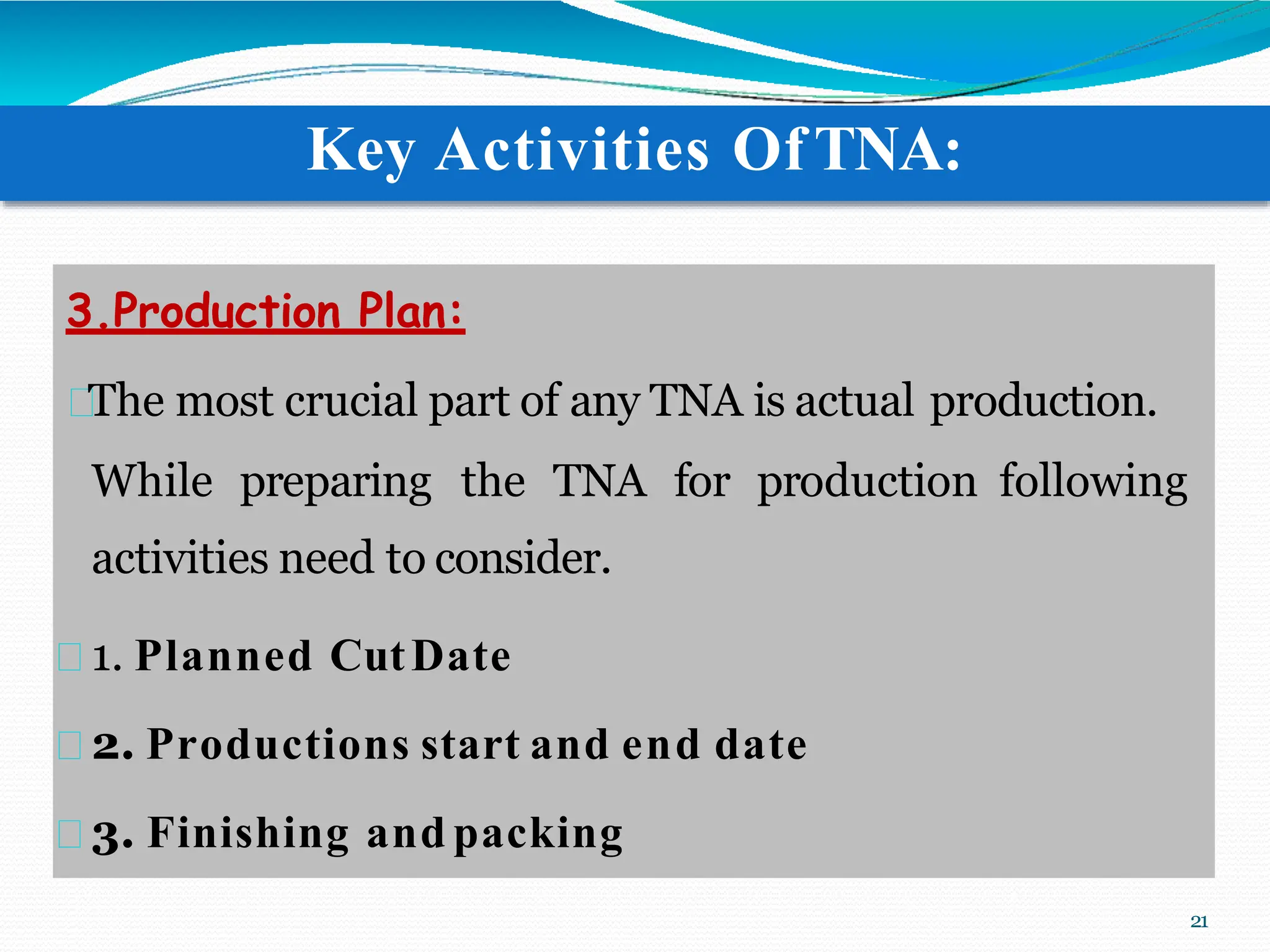 TNA Calender Garment Industry.pptx | Needlework | Arts and Crafts