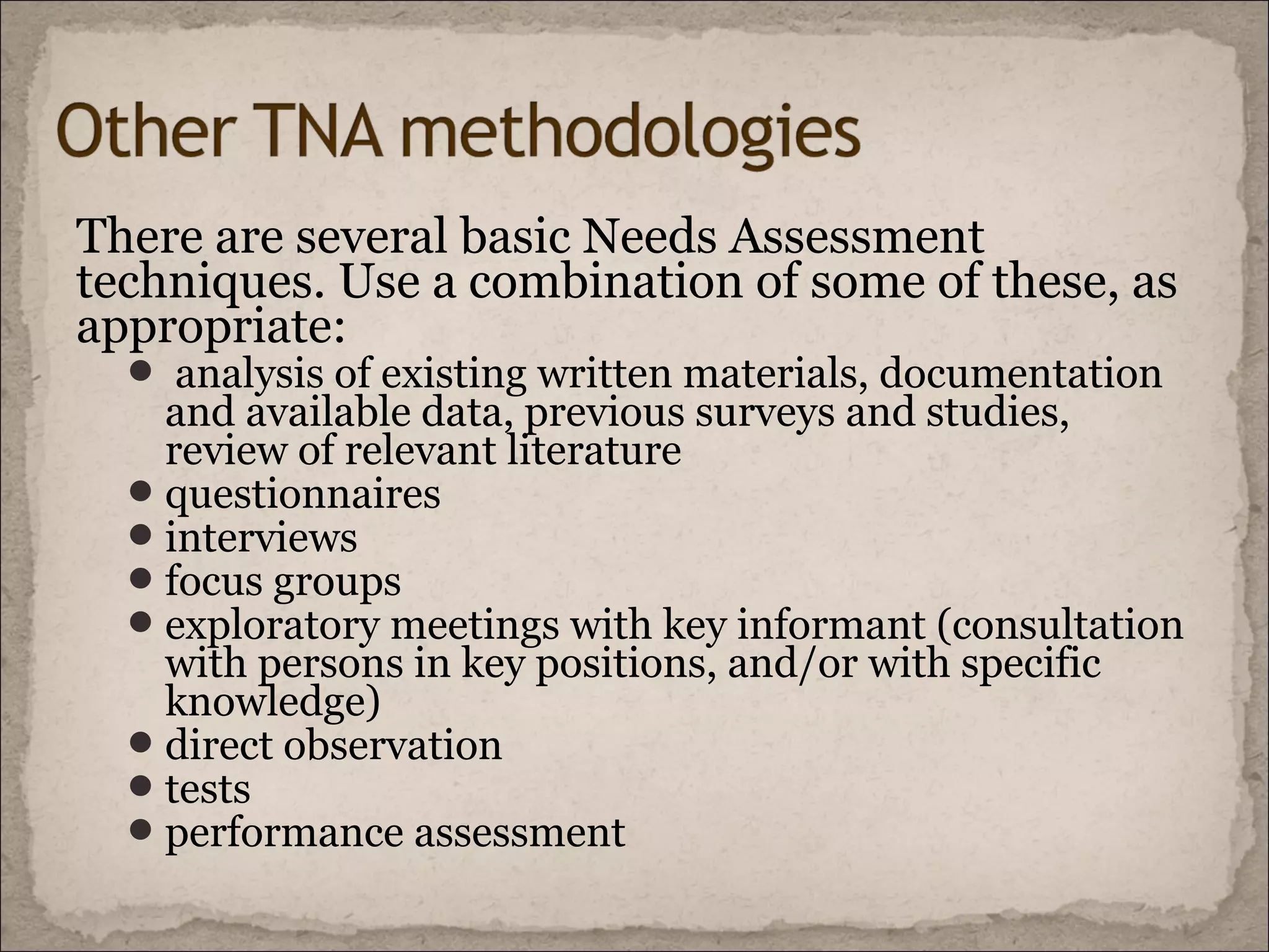 Tna for trng staff 11 29 08 | PPT