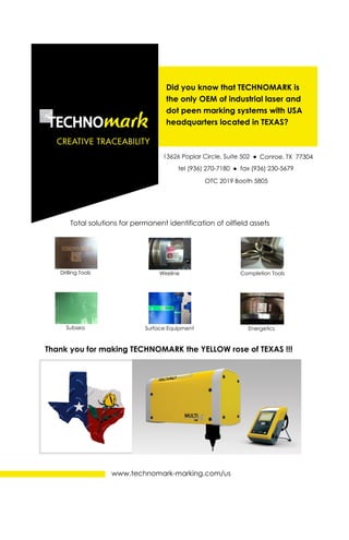 Total Solutions for Permanent Identification of Oilfield Assets | PDF