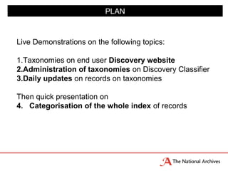 TNA Introduction to taxonomy applications | PPT