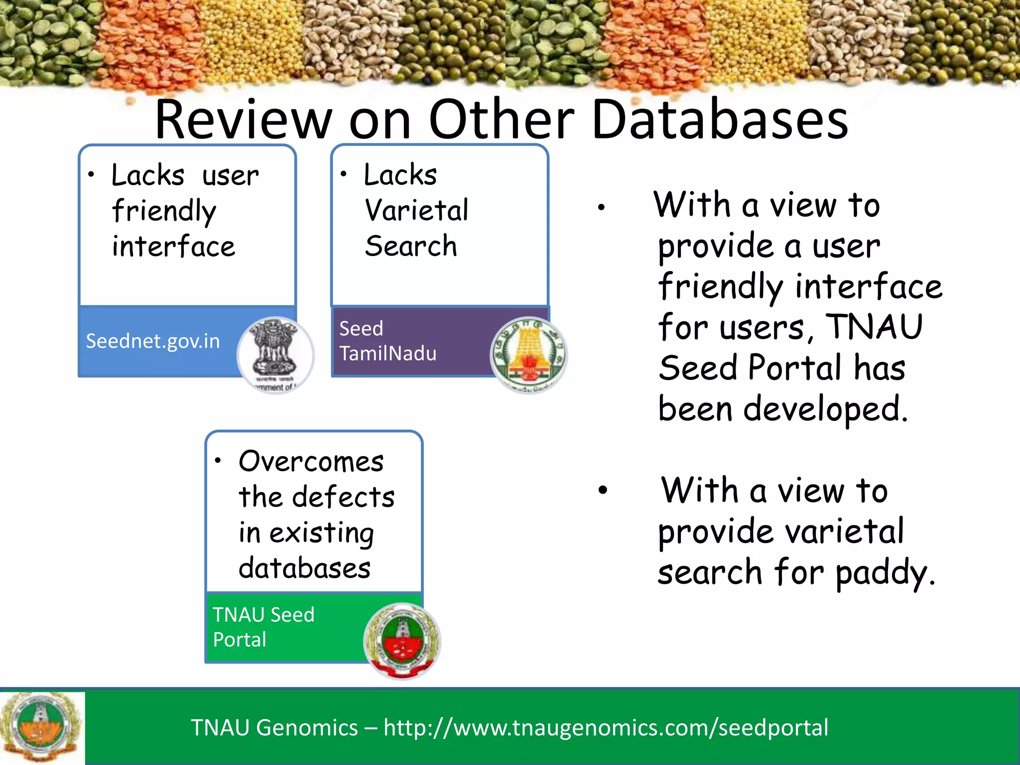 Tnau seed portal new | PPTX