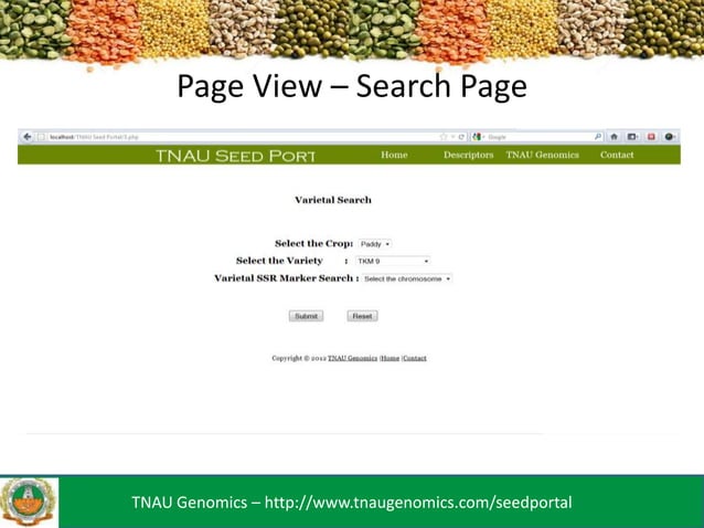 Tnau seed portal new | PPTX