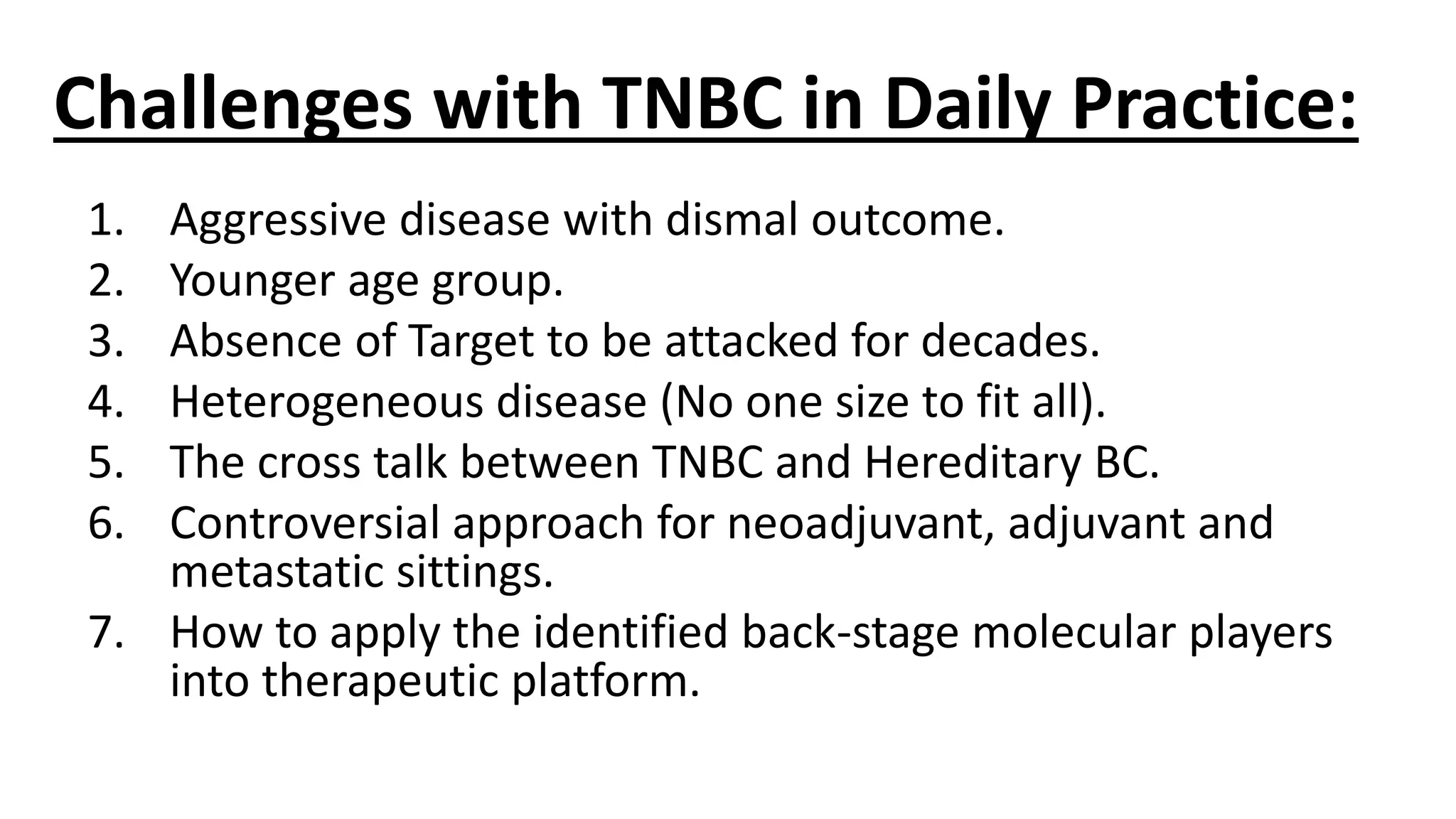 Triple Negative Breast Cancer | PPTX