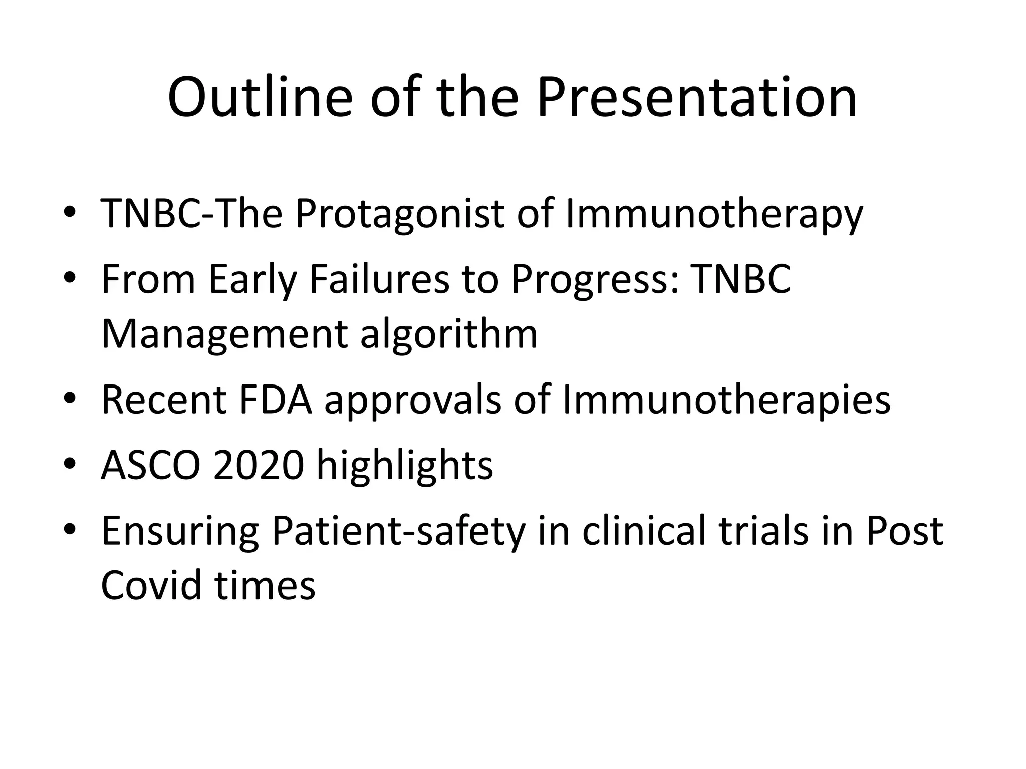 Tnbc trends 2020 | PPTX | Cancer | Diseases and Conditions