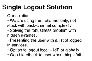 Single Logout | PDF