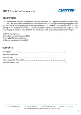 TNC connector series | PDF