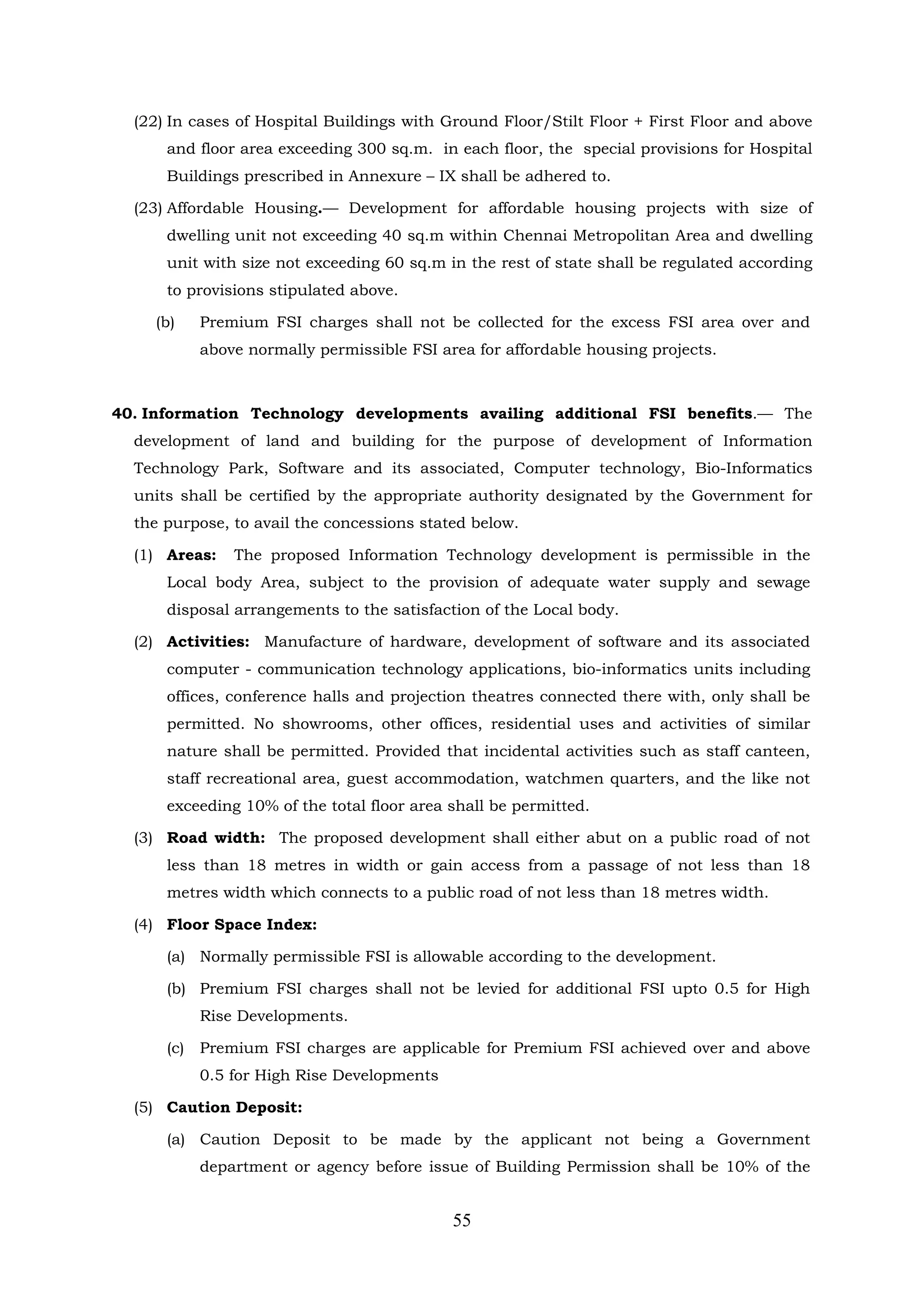 Tn combined development_building_rules_2019 | PDF